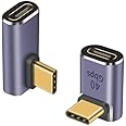 Amazon.co.jp: Duttek USB C変換アダプター 40Gbps L字型USB Type C延長アダプター 100W USB Type C エクステンダー コネクタ アダプター ...