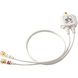 Amazon | DXアンテナ 分波器 アンテナ分波器 【2K 4K 8K(3224MHz)対応】 地デジ・BS/CS放送対応 入力側ケーブル3m/出力側ケーブル0.5m ケーブル一体型 ...