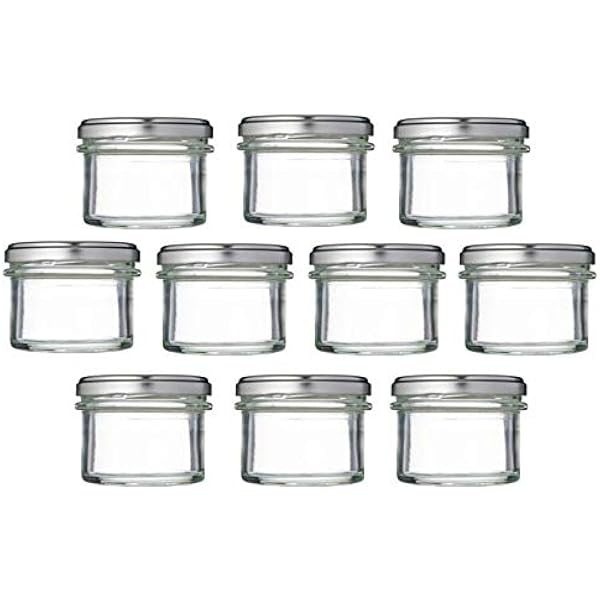 広口 蓋付 ジャム瓶 C-140ST 140ml -10本セット- (金63RTS-D)