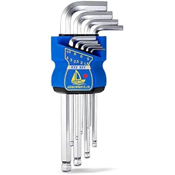 Amazon | E-Value 六角棒レンチセット ミリ 1.5・2・2.5・3・4・5・6・8・10mm 9本組 ELHW09NL | DIY・工具・ガーデン