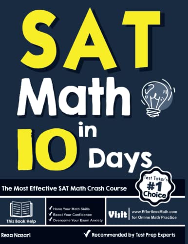Amazon | SAT Math in 10 Days: The Most Effective SAT Math Crash Course ...