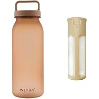 Amazon | WEMUG フィルターインボトル 620ml (携帯用・軽量・高密閉) 茶こし付き 水筒 サンド Handled+フィルター | WEMUG | 水筒・マグボトル 通販