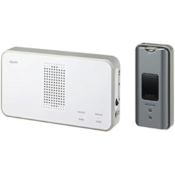 Amazon | ELPA ワイヤレスチャイム押しボタンセット ホワイト 21×22.5×3cm EWS-S5030 | インターホン・チャイム