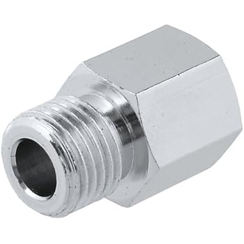 Amazon | SK11 ニップルソケット変換同径 おねじG(PF)1/4 めねじRc(PT)1/4 2MF×2F NF-1022MPF 072 | ニップル