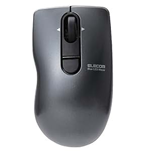 Amazon | エレコム ワイヤレスマウス 静音 クリック音95%軽減 3ボタン チルトホイール Micro Grast Switch ポップ Mサイズ ブラック M-FPG3DBSBK ...