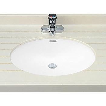 Amazon | LIXIL(リクシル) INAX 洗面器 アンダーカウンター式 ピュアホワイト L-2295/BW1 | DIY・工具・ガーデン