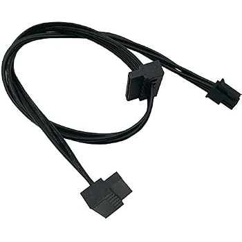 Amazon | 4ピンから15ピンSATAハードドライブHDD電源アダプターケーブル（4 Pin to SATA）12インチ（30cm ...