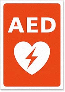 Amazon.co.jp： AEDシール A4版 片面印刷 AEDマーク JIS規格準拠 ステッカー 日本AED財団監修: ドラッグストア