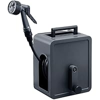 Amazon.co.jp: アイリスオーヤマ ホースリール 15m フルカバーコンパクトホースリール FCH-15MP ダークグレー 省スペース コンパクト 軽量: ホビー