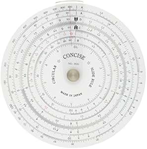 Amazon | コンサイス 定規 円形計算尺 300 100829 | 文房具・オフィス用品 | 文房具・オフィス用品
