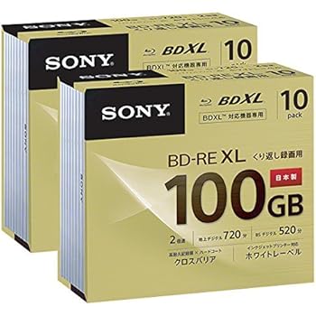 Amazon | ソニー ビデオ用BD-RE XL 書換型 片面3層100GB 2倍速 プリンタブル 5枚パック 5BNE3VBPS2 | ソニー(SONY) | ブルーレイBD-RE 通販