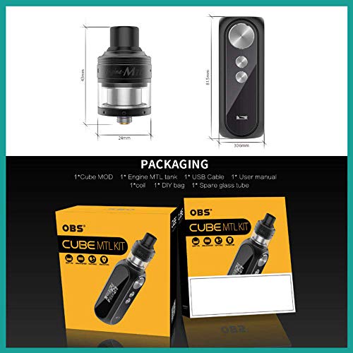 OBS CUBE KIT レビュー｜シンプル機能と良ルックスのスターターキット | VAPE Circuit