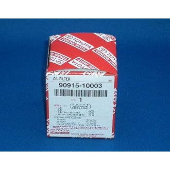 Amazon | TOYOTA トヨタ純正 オイルフィルター オイルエレメント 90915-10003 V9111-0101 90915 ...