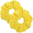 Amazon | 女性用ヘアゴムバンド イエローカラー Lサイズ シュシュ 2個 | PIDOUDOU | ヘアゴム 通販