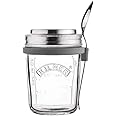 Kilner Rayware Breakfast Mason Jar with Spoon and Silicone Holder 4 ...
