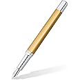 Amazon | ステッドラー(STAEDTLER) 万年筆 Triplus ゴールド 三角軸 Glorious Gold (中字（M ...