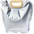 Amazon.co.jp: アルミパウチ 未開封機能付きキャップ付属 2500ml 最大3L 次亜塩素酸水 ガスバリア 備蓄水 密封容器 20枚セット スパウト袋 スパウトパウチ 取っ手付き ...