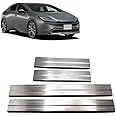 Amazon | TARCELL 新型 プリウス60系 に対応 キッキングプレート サイドステップガード サイド スカッフプレート 車種専用設計 カスタム プリウス アクセサリー 4P タイプ ...
