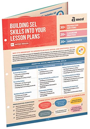 Amazon | Building Sel Skills Into Your Lesson Plans (Quick Reference ...