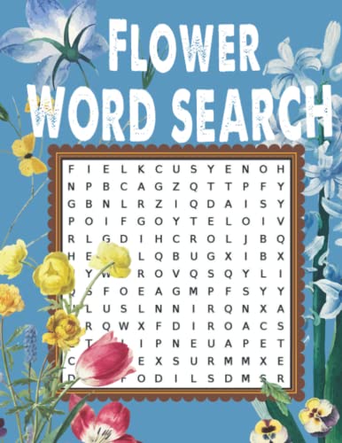 Amazon | Flower Word Search Puzzle Book: A Great Gift Of Flower Word ...
