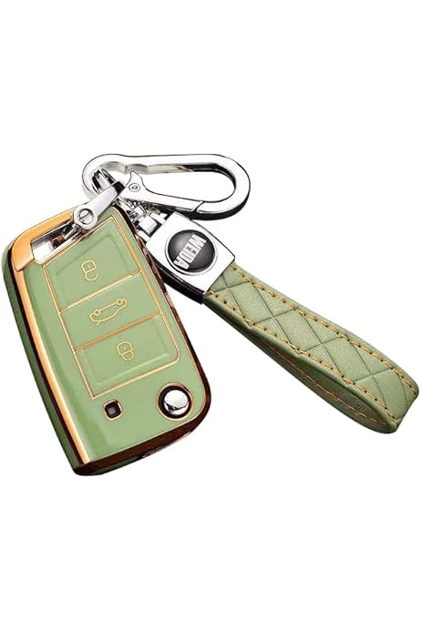 BRIGHTZ ゴルフVII AUC カーボン調スマートキーケース 青 KEY-CASE-008 AUCJZ AUCPT UC CJZ CP