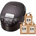 Amazon | タイガー魔法瓶 (TIGER) IHジャー炊飯器 炊きたて JPW-D180(T) ブラウン 玄米セット | ノーブランド品 | 炊飯器