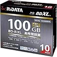 Amazon.co.jp: ・RiDATA （ライデータ） 1回録画用 片面3層 2-4倍速 ブルーレイディスク ホワイトプリンタブル BD-R XL 100GB 10枚 RiTEK ...
