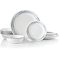 CORELLE Classic Dinnerware Set, 18 Piece Set, Ocean Blues : Amazon.com ...