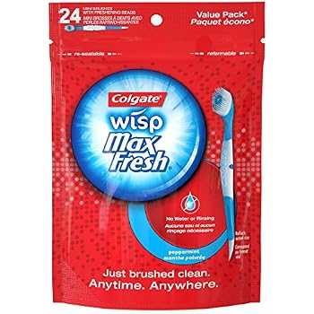 Amazon | Colgate Wisp Portable Mini-Brush Max Fresh, Peppermint, 24 ...