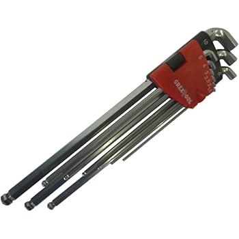 Amazon | GREATTOOL ショートネックボールポイント六角棒レンチ GTHB‐09SN | 六角棒レンチ