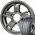 Amazon | 【適合車種:スズキ ジムニー(JB23)1998-2018】 ダンロップ WINTER MAXX SJ8+ 175/80R16 91 スタッドレスタイヤ ホイールセット 一台 ...