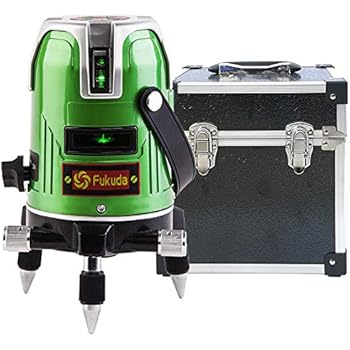 Amazon | FUKUDA 5ライン グリーンレーザー墨出し器 EK-468G J 4垂直・1水平 フクダ レーザー墨出し器 【1年保証】水平器 フルライン測定器 | 墨出し器