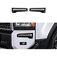 Amazon | TARCELL ランドクルーザー250型 アクセサリー フロントバンパーガーニッシュ フロントフォグランプガーニッシュ エアロパーツ ドレスアップ ABS製 車種専用設計 ...