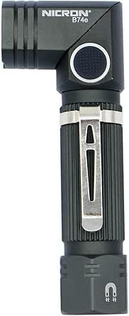 Amazon.co.jp: NICRON(ニクロン) LED ハンディライト B74e 首振り機能 最大150ルーメン ツイスト機能付 超硬 ...