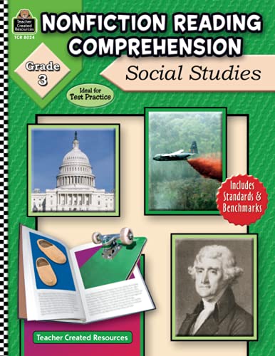 Amazon | Nonfiction Reading Comprehension: Social Studies, Grade 3 ...