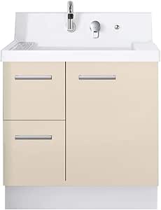 Amazon | LIXIL(リクシル) INAX 洗面化粧台 K1シリーズ シングルレバーシャワー水栓 引出タイプ ライトベージュ 間口750mm K1H5-755SY/HV2H | DIY ...