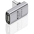 Amazon.co.jp: Duttek USB Type-c 変換アダプターL字型、USB C コネクタ L字、240W PD急速充電40Gbps Thunderbolt サポート8Kビデオ ...