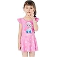 Amazon.co.jp: SCLYX 子供 水着 女の子 アナと雪の女王2 エルサ柄 水着 ワンピース 可愛いフリル アナ雪2水着 ディズニー正規品 水着 日よけ UVカット 紫外線対策 ...