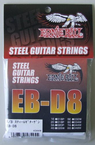 ERNIE BALL EB-D8 スチールギター用弦: スゴイスタジオモニター