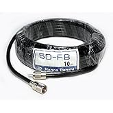 Amazon | 同軸ケーブル 5DFB(5D-FB) 10m 関西通信電線 50Ω 無線用 黒色 1 巻 K5F-10 | コスモケーブル | 同軸デジタルケーブル