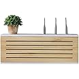 Solid Wood Network Set-top Box Wall Mounted Router Storage Box TV Lower ...