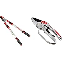 Amazon | 千吉 太枝切鋏 六段階伸縮式 640~970mm 生木30mmまで SGFL-6 & ラチェット式 剪定鋏 SGP-22R【セット買い】 | DIY・工具・ガーデン