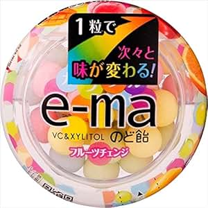 Amazon | 味覚糖 e-maのど飴容器カラフルフルーツチェンジ 33Gヨウキ×6袋 | UHA味覚糖 | あめ・キャンディ 通販