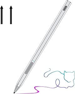 Amazon | MILPROX Surface用タッチペン 4096段階筆圧 パームリジェクション機能 磁気吸着機能 傾き検知対応 自動オフ USB-C充電 Surface3 ...