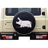 Amazon | K-PRODUCTS ジムニー 汎用 スペアタイヤ「かば」－。 スペアタイヤカバー イラストタイプ「かば」 SJ10 JA11 JA71 JA12 JA22 JB23 ...