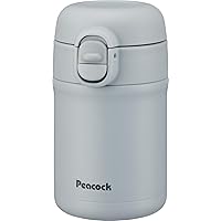 Amazon.co.jp : ピーコック 水筒 ワンタッチ 給水 ボトル 保温 保冷 280ml ペール ブルー AKH-28 A : ホーム＆キッチン
