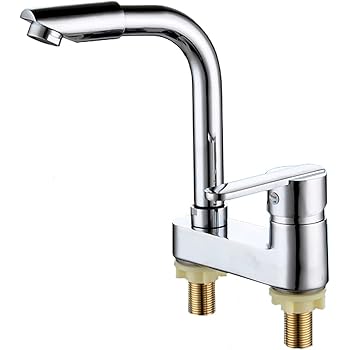 Amazon | KVK シングルレバー式混合栓 【KM8004GS】 | 洗面水栓