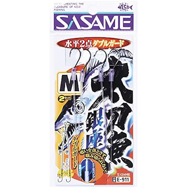 ささめ針／SASAME E-905 太刀魚銀次郎 トリプルアシスト （全長：40cm 1セット スペアアシスト鈎付き） - 仕掛け