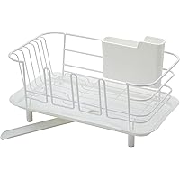 Amazon｜リス 水切りかご ワイヤー スリム ホワイト W39.5×D22×H20.7cm リベラリスタ ディッシュドレイナー スリム｜水切りラック オンライン通販