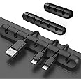 Cable Clips Cord Management Organizer, 3 Packs Silicone Adhesive Hooks ...